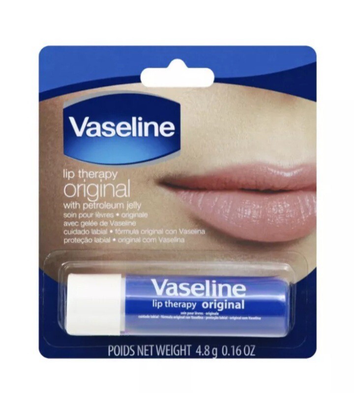 Ɣ VASELINE (0.16 Oz.) Tube 🔵 ORIGINAL 🔵 Lip Therapy Made W/Vaseline ...