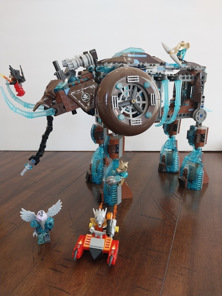 LEGO LEGENDS OF CHIMA Maula's Ice Mammoth Stomper 100% complete--SEE ...