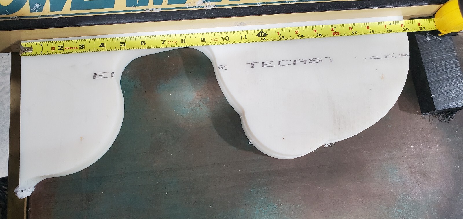 3/4" NATURAL NYLON BAR machinable plastic flat sheet stock 3/4" x6" x ...