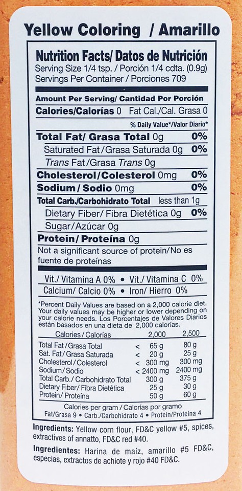 22 oz Bottle Badia Yellow Coloring/Seasoning/Food/Powder/Amarillo/rice ...