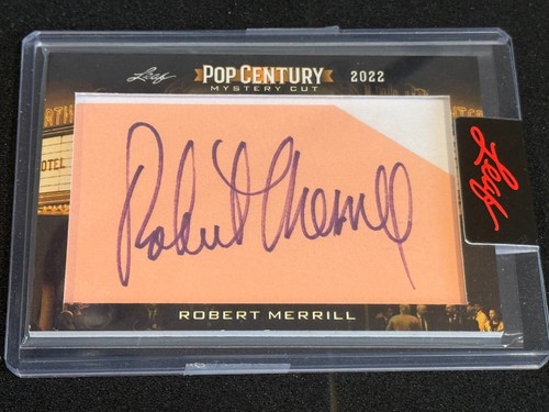 2022 Leaf Metal Pop Century Autograph Cut Signature Robert Merrill ...