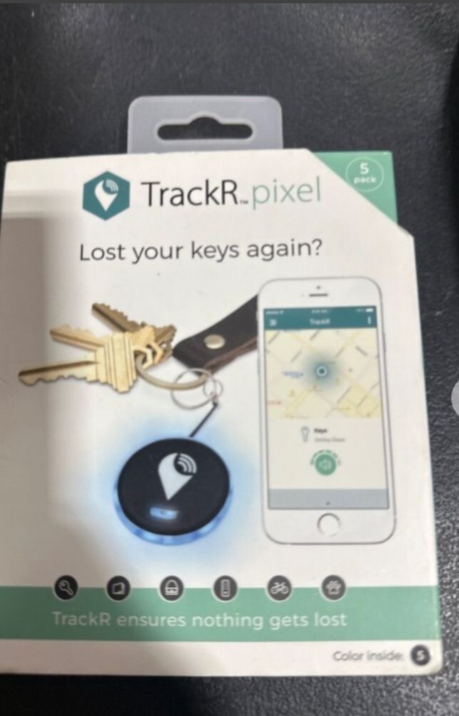 TRACKR PIXEL - BLUETOOTH TRACKING DEVICE ITEM TRACKER PHONE FINDER IOS ...