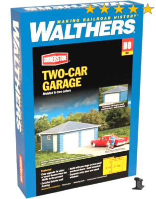 Walthers HO Scale ~ New 2026 ~ Two-Car Garage ~ Kit ~ 933-3793 | eBay