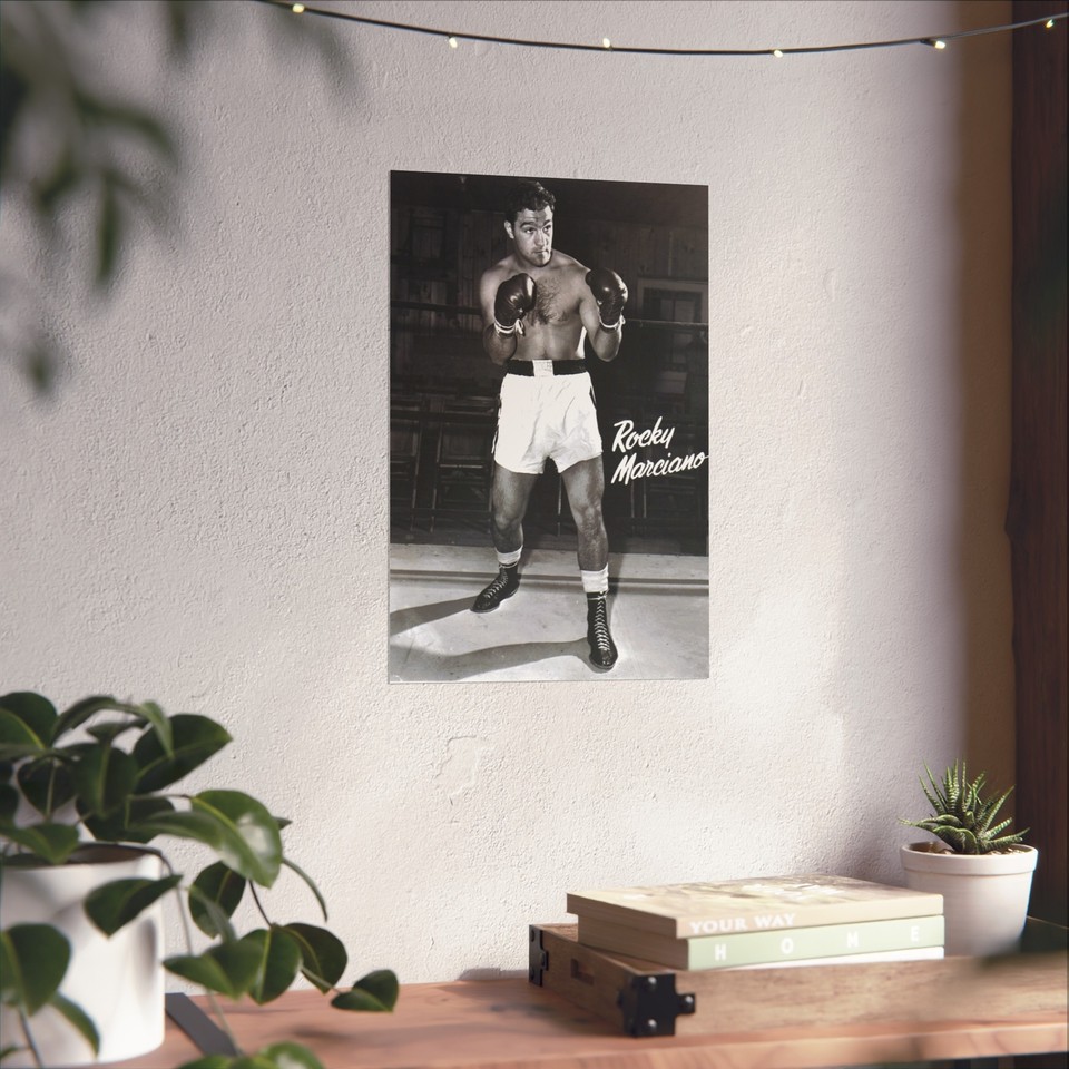 Rocky Marciano Poster World Boxing Champion Matte Sports Boxing Poster ...