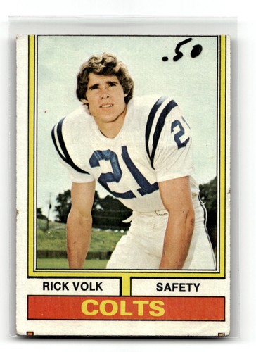 Rick Volk #360 1974 Topps Baltimore Colts Football NFL | eBay