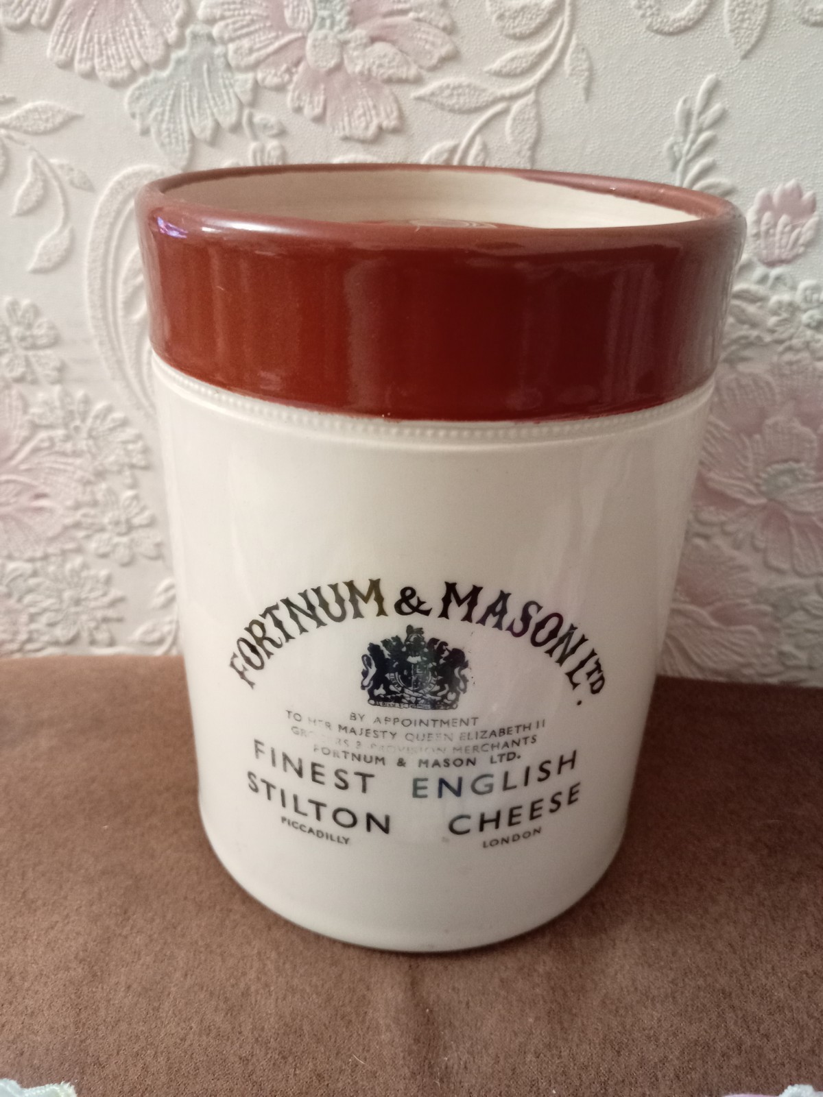 Fortnum & Mason Ltd English Stilton Cheese Jar With Lid | eBay