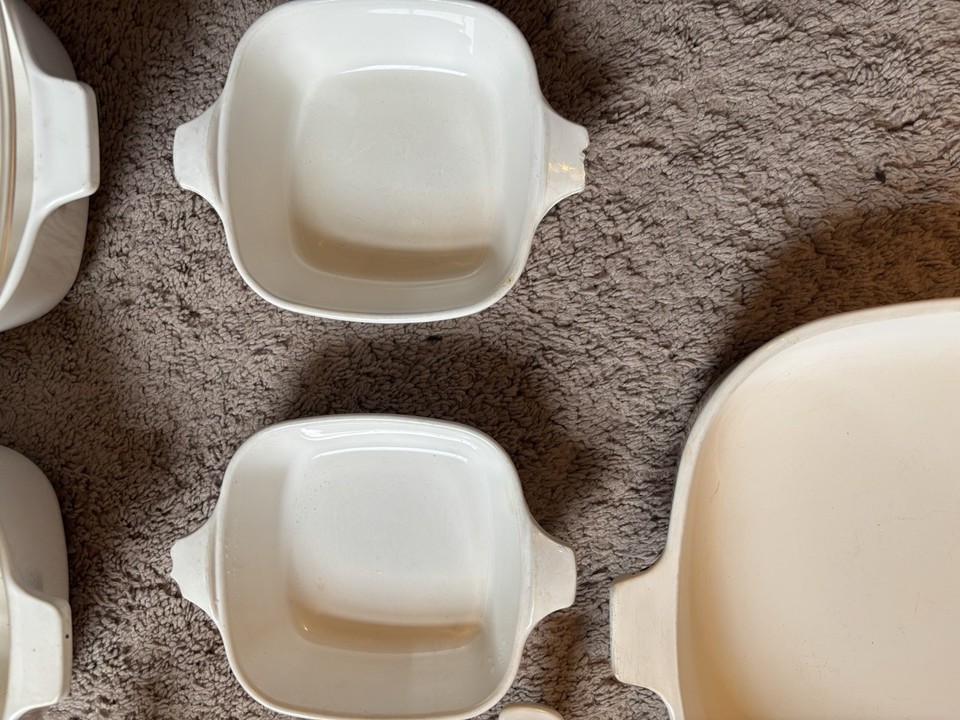 CORNING WARE Blue Cornflower 9pc set with Glass Lids! Vintage! Free ...