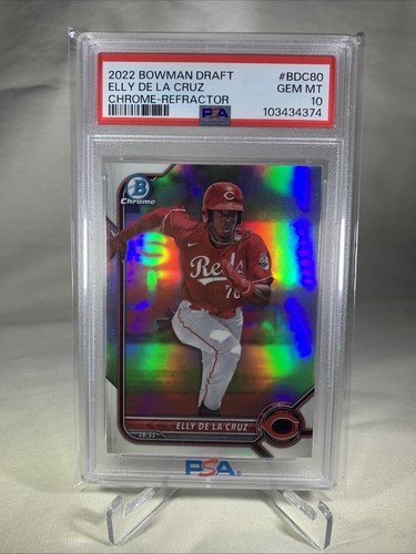 Elly De La Cruz 2022 Bowman Draft Chrome Refractor BDC80 PSA 10 | eBay