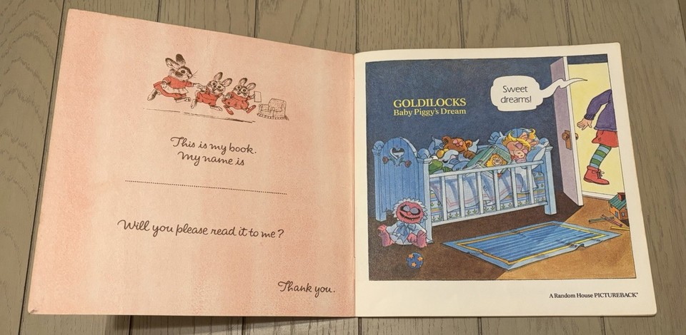 GOLDILOCKS Baby Piggy's Dream Paperback Book by Louise Gikow 1985 ...