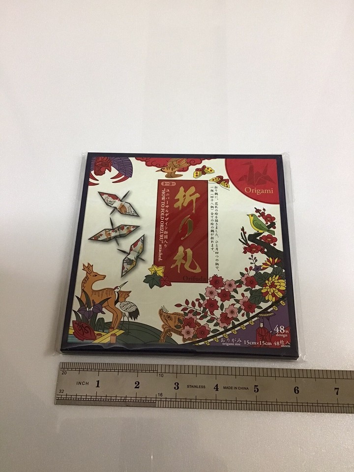 Craft Paper Origami (15cm) Hanafuda Cranes 48 Sheets Japan | eBay