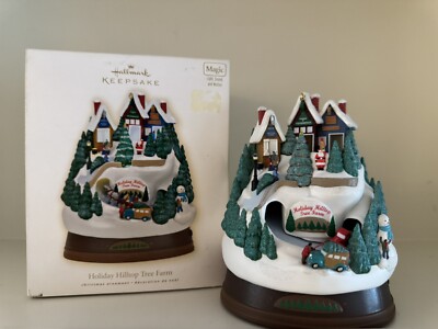 Vintage 2009 Rare Collectors Hallmark ornament “Holiday Hilltop Tree ...