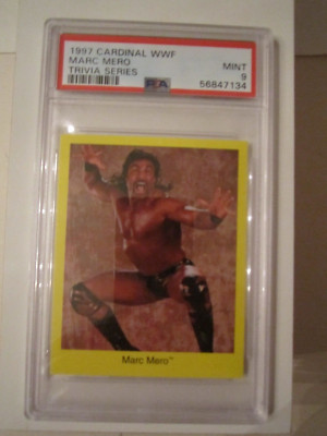 1997 MARC MERO WWF WRESTLING CARD CARDINAL PSA GRADED MINT 9 BOX A | eBay