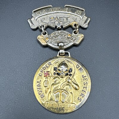 Vintage Masonic Shriners Royal Order of Jesters Medallion #115 | eBay