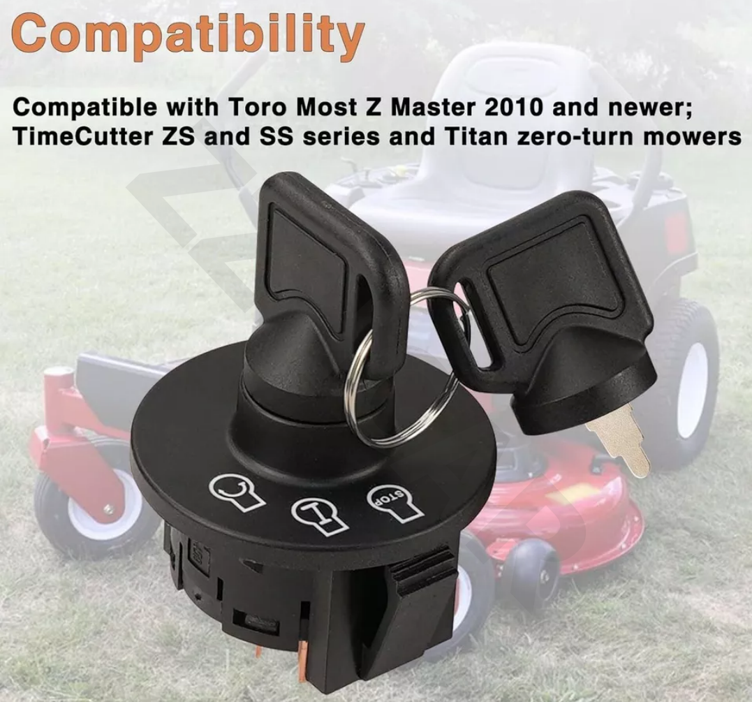 Ignition Switch Fits Exmark Pioneer E & S-Series Mowers w/2 KEYS USA | eBay