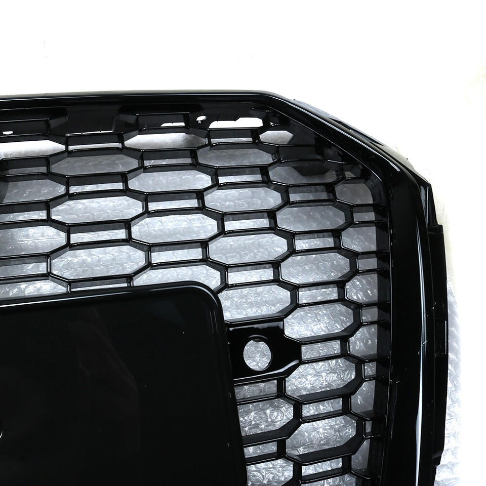 For 2017-2018 Audi A4/S4 B9 RS4 Style Honeycomb Mesh Hex Grille Black W ...
