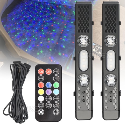 Car Atmosphere Dome Ceiling USB Charing Party Ambient Light Interior ...