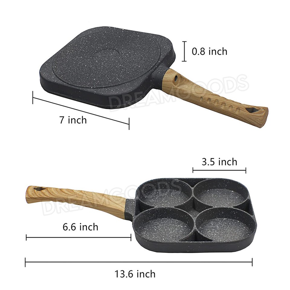 Mini Fried Egg Pancake Burger Pan Non Stick Breakfast Egg Maker Pan ...
