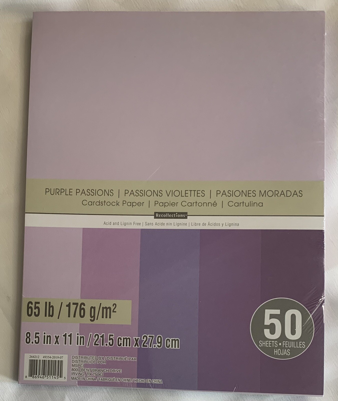 Recollections 65 lb Cardstock Lot of 8 NEW Craft Scrapbook Multi Colors ...