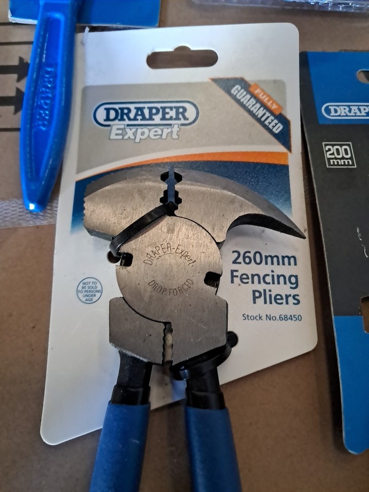 Job Lot Draper Tools Spanners, wrench, Head Torch, Pliers, walling ...