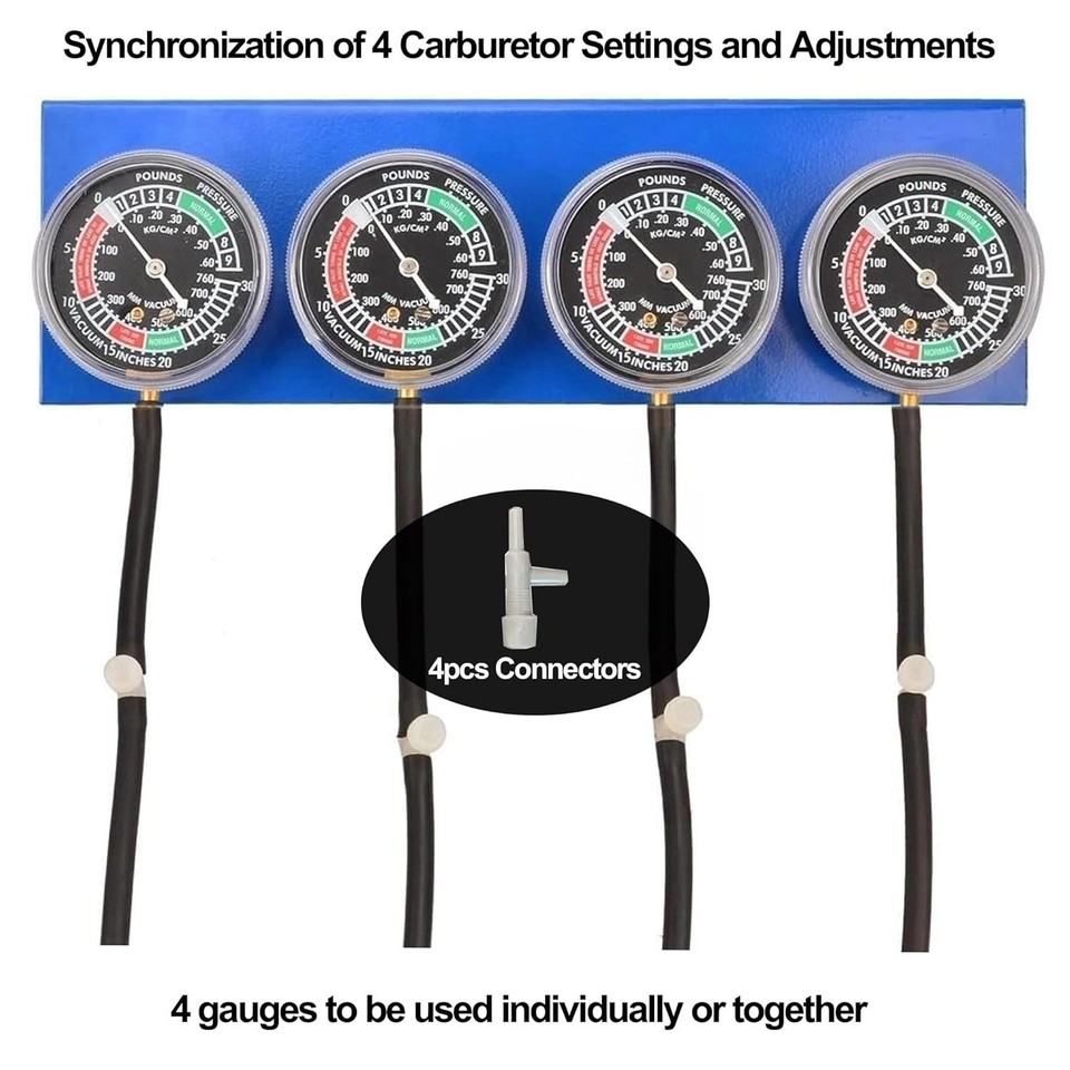 Motorcycle Carburetor Synchronizer, Fuel Vacuum Carb Sync Tool ...
