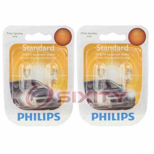 2 pc Philips Front Side Marker Light Bulbs for Fiat 500 2009-2019 ...