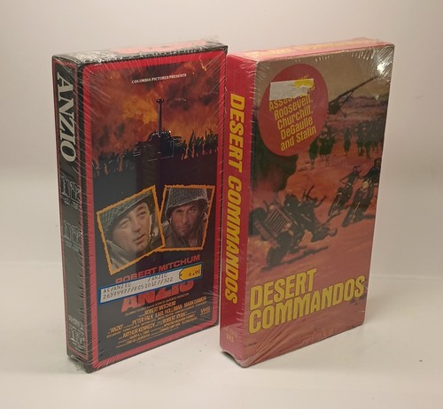 Anzio / Desert Commandos VHS tapes (NEW-SEALED) 43396607798 | eBay