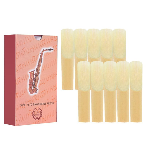 10PCS Alto/Tenor/Sporano Sax Saxophone Reeds Strength 2.5 Reed 1/2 High ...