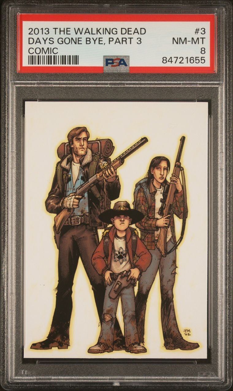 2013 The Walking Dead "Days Gone Bye" PT 3 Comic Card #3 PSA NM-MT 8 | eBay
