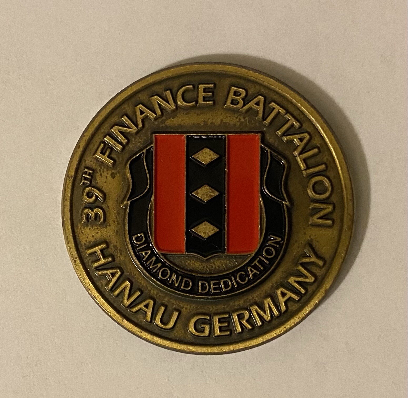 Vintage 39th Finance Battalion Hanau Germany Army Military Challenge ...