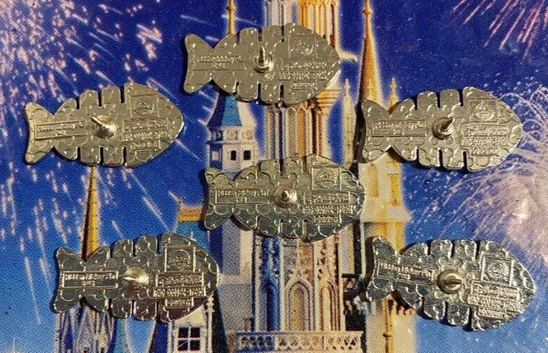 🐟 Disney Cat Fishbone Pin Set of 6 Hidden Mickey Pins - Lucifer ...