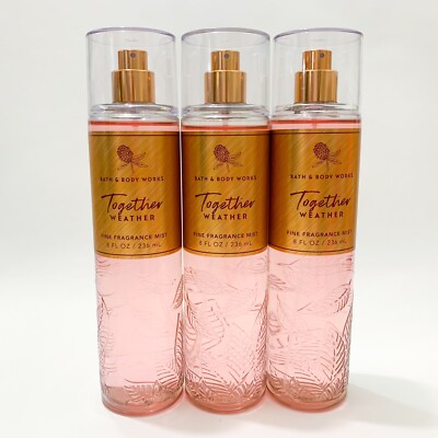 3-Pack Bath & Body Works TOGETHER WEATHER Fine Fragrance Mist Spray ...