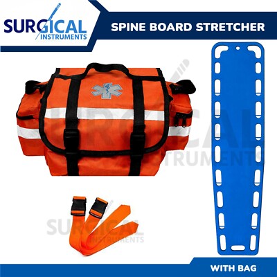 Blue EMT Backboard Spine Board Stretcher Immobilization Free EMT Trauma ...