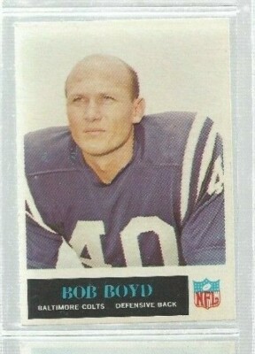 Bob Boyd 1965 Philadelphia NFL Football Card # 3 Colts | eBay