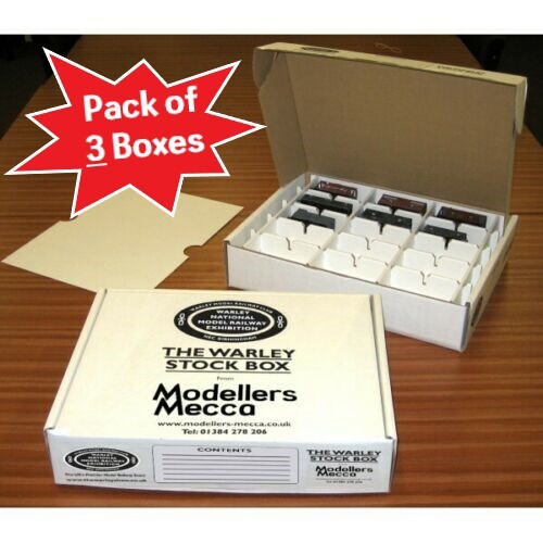 **Pack of 3** OO Gauge Model Railway Storage Warley Stock Box by ...
