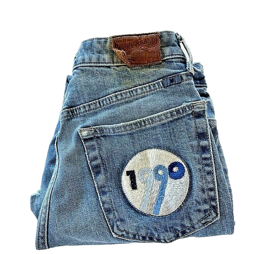 Lucky Brand Jeans Bridgette Skinny Womens 2/26 Blue 1990 Patch Pocket ...