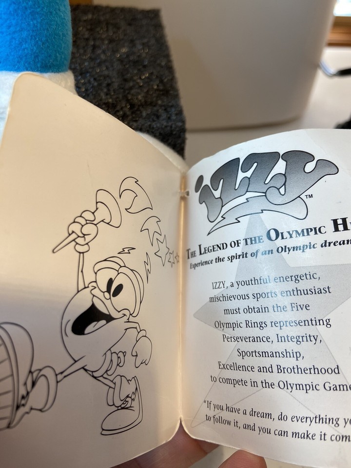 Vintage 1996 Dakin Atlanta Olympics 18" Izzy Mascot Plush - New old ...