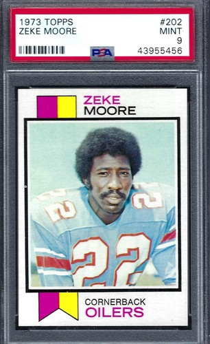 1973 Topps FB #202 PSA 9 Zeke Moore Oilers 202 | eBay