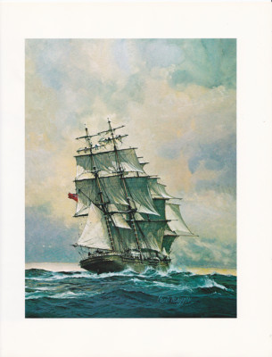 1976 Marine Color Plate "The Serpent's Coil" By Chris Mayger WAR Ship ...