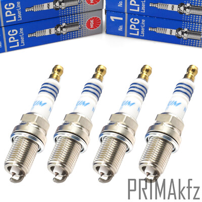 4x NGK LPG 1 Laserline Zündkerzen 1496 LPG / CNG für Audi BMW Hyundai ...