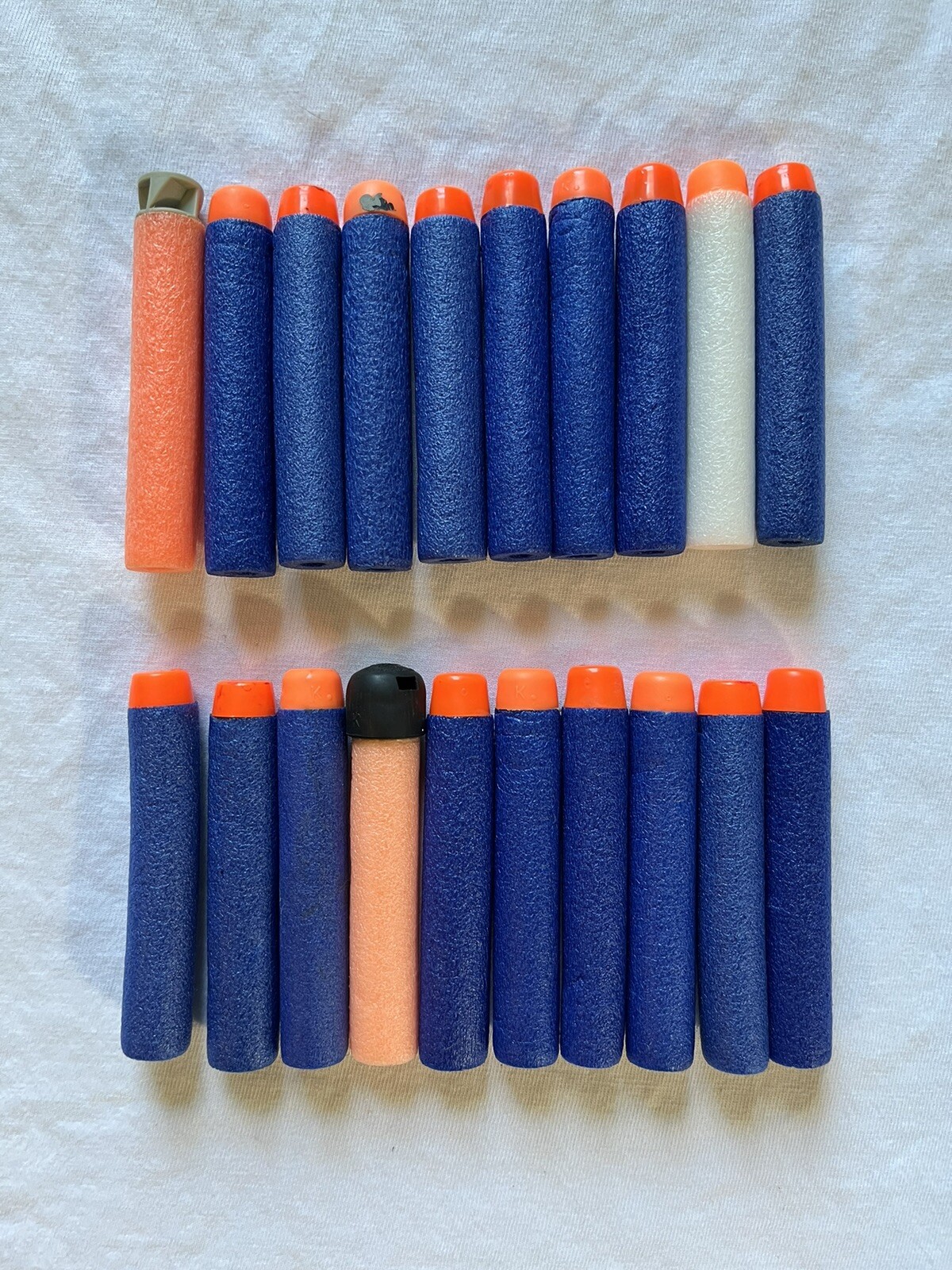 Lot of 20 NERF & Unbranded Compatible w/ NERF Foam Bullet Dart for Play ...