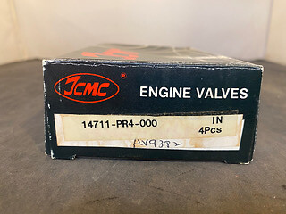 *JCMC Intake Valves -RV9382 - Set of 4 - Fits Acura Integra 1.8L/Honda ...