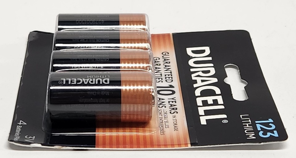Duracell 123 Specialty High-Power Lithium Batteries (4 Pack) Exp Mar ...