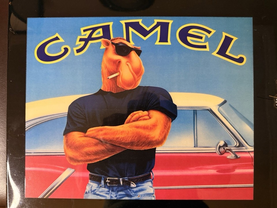 Vintage Joe Camel Wall Clock – Red Car Smoking Camel Cigarettes – 19x12 ...