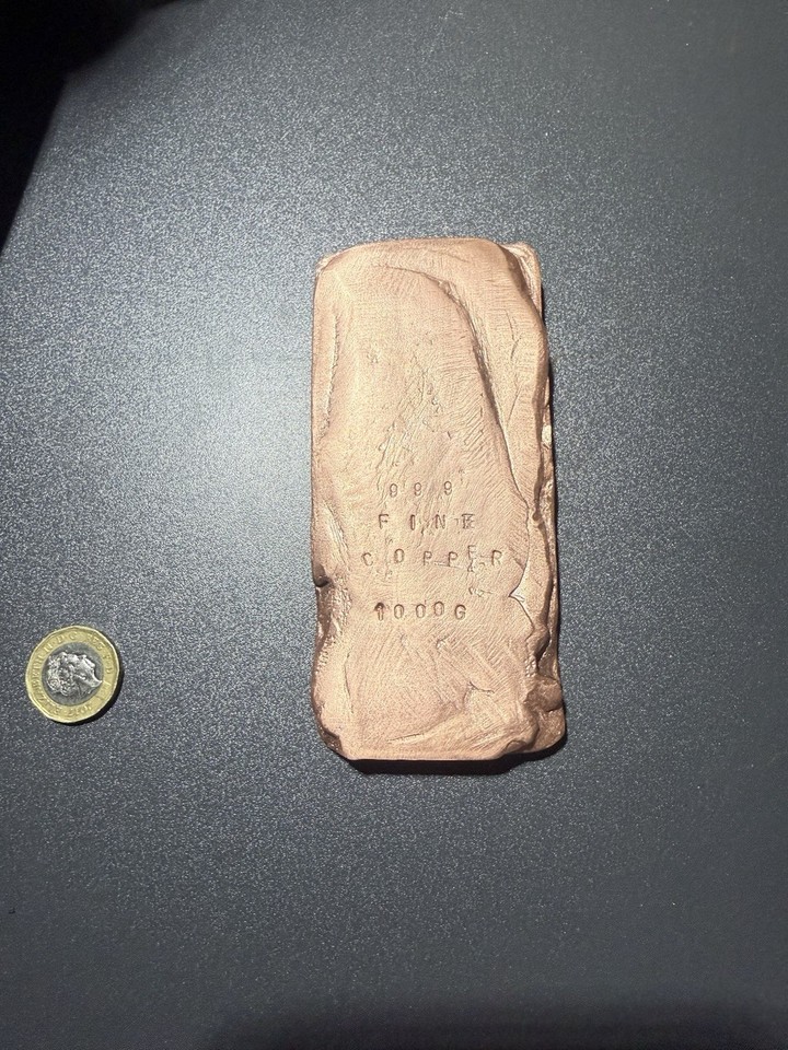 1KG FINE COPPER BAR 1042grams 99.99 Pure Bullion Investment | eBay UK