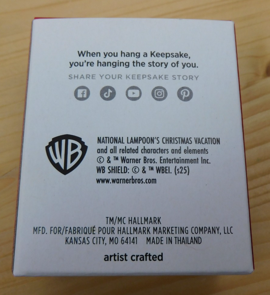 2025 Hallmark Keepsake MINIATURE Ornament Sledding Clark Christmas ...