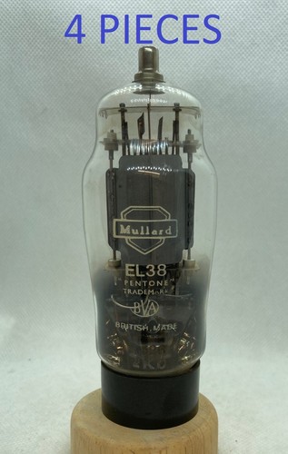 EL38 MULLARD LOGO UK USED TESTED 4 PCS TUBES VALVES | eBay
