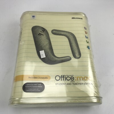 Microsoft Office Mac 2004 Student And Teacher Edition New Sealed!! | eBay
