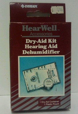 EVEREADY DRY-AID KIT Hearing Aid Dehumidifier-Reusable drying agent ...