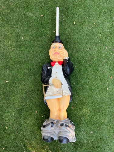 Mr Stinky Toilet Paper Holder Butler Holding Nose - Plunger Head - RARE ...