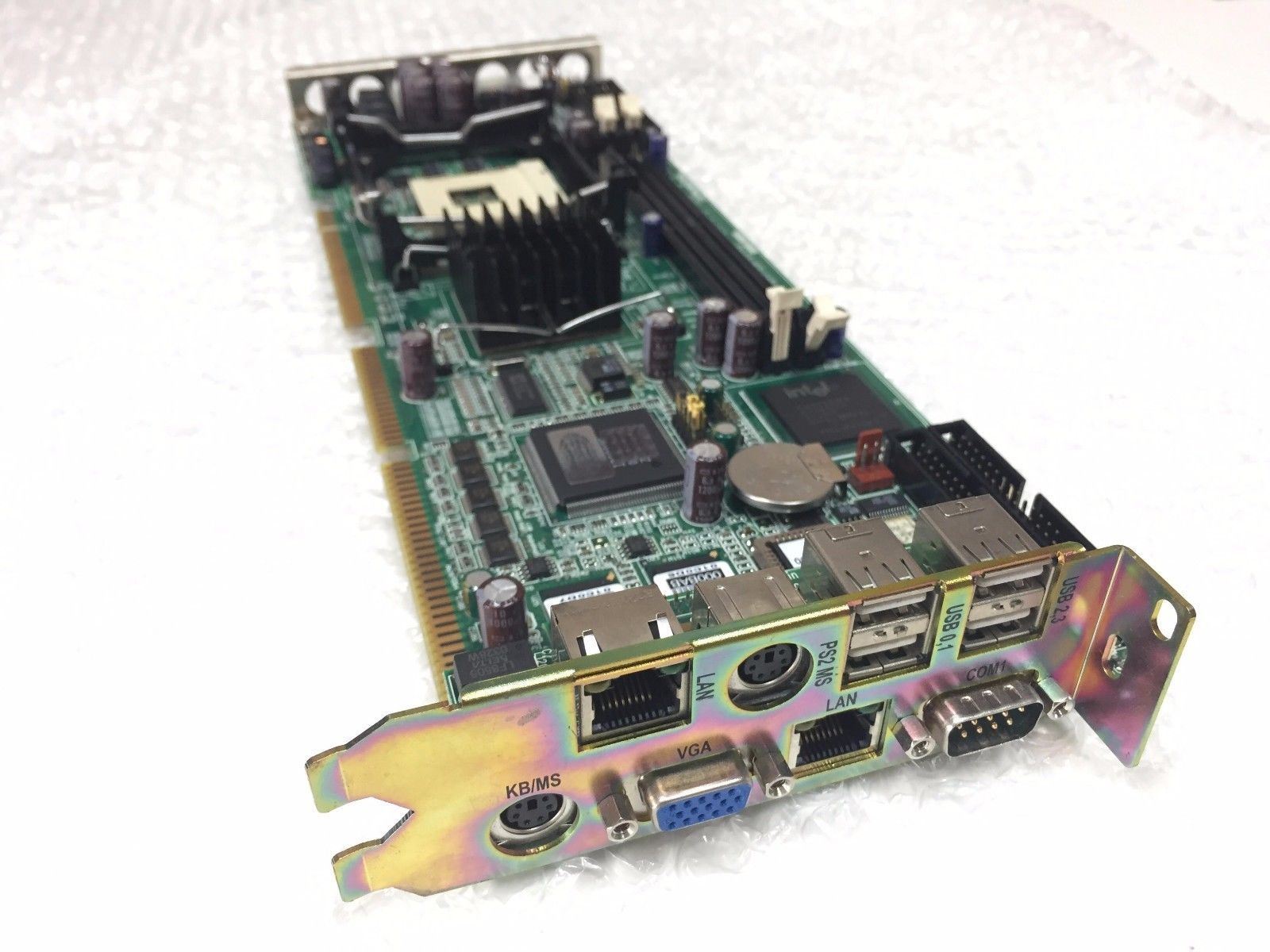 ADVANTECH PCA-6186E2 PCA6186 PCI ISA CARD BOARD DUAL LAN VGA PLC PCA ...